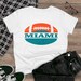 Miami Football Inspired Design With Skyline for Printing, Cutting and ...