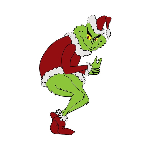 Grinch Full Body Svg - Etsy