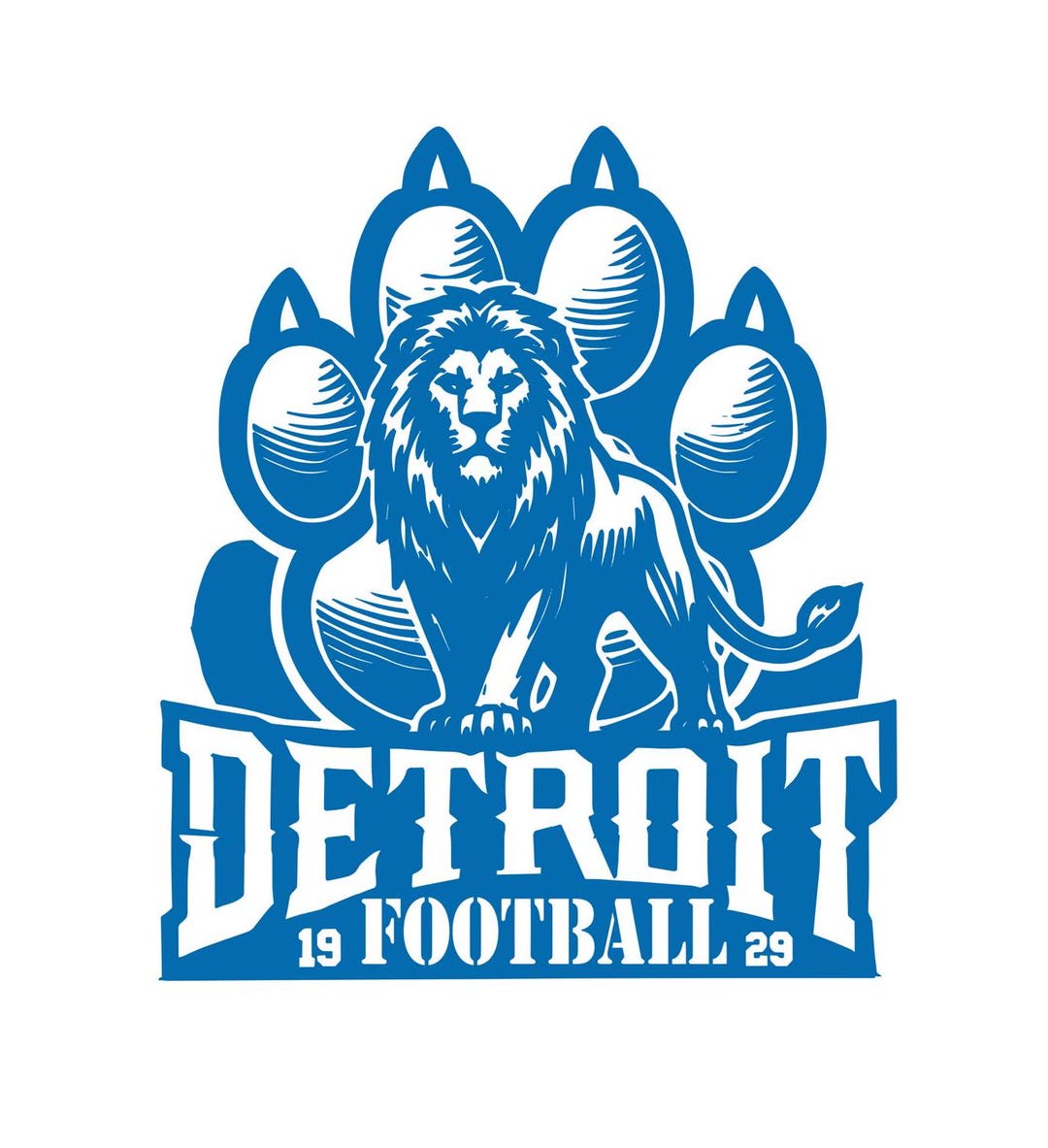 Detroit Football Lion SVG: Cricut, Silhouette, Printing (digital ...