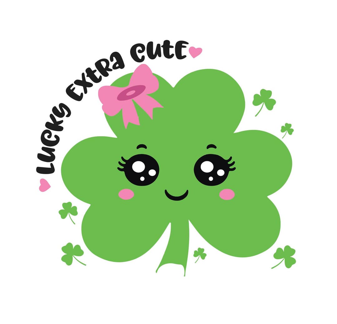 Lucky Extra Cute Svg, Lucky Svg, Happy Go Lucky Svg,shamrock Svg, St ...