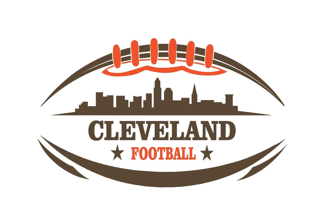 Cleveland Football SVG: Skyline Design, Cricut & Silhouette (digital ...