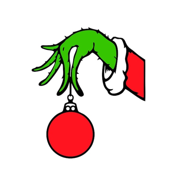 Grinch Holding Ornament - Etsy