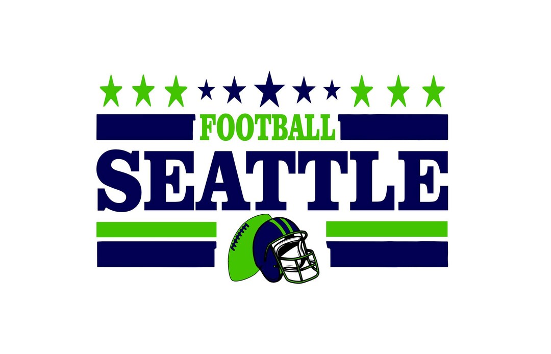 Seattle Football Fan Art Design for Printing, Cutting and Sublimation ...