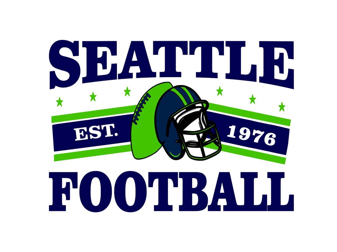 Seattle Football Fan Art Design for Printing, Cutting and Sublimation ...