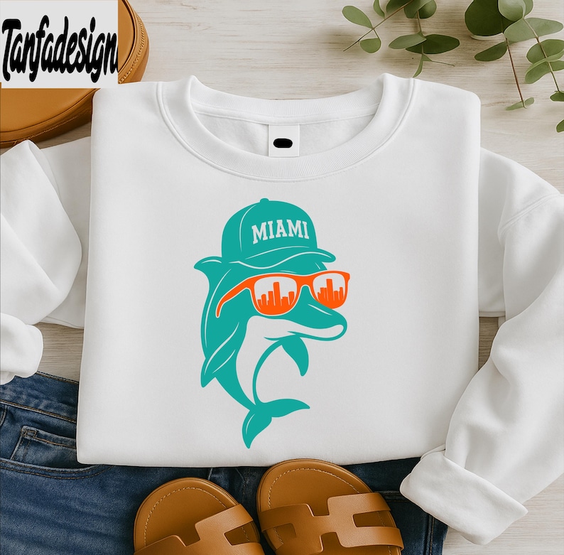 Miami Football Inspired Design for Printing, Cutting and Sublimation ...