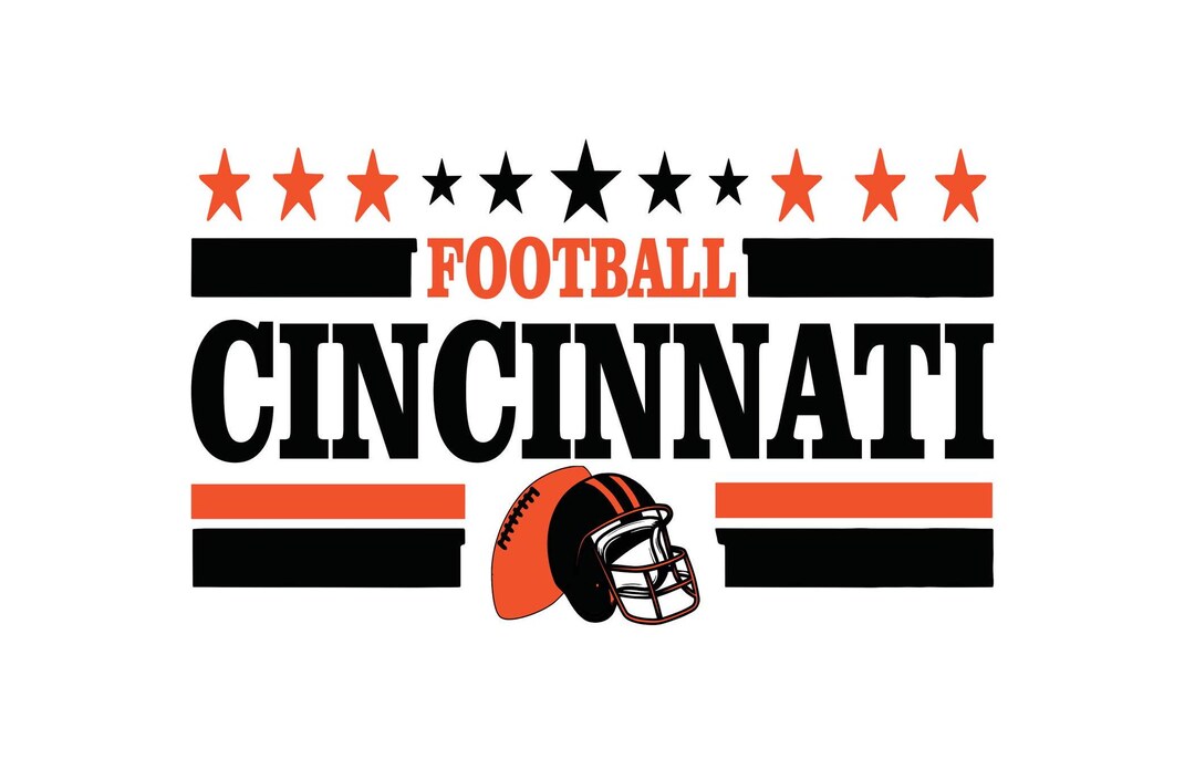 Cincinnati Football SVG: Sports Design for Cricut - Etsy