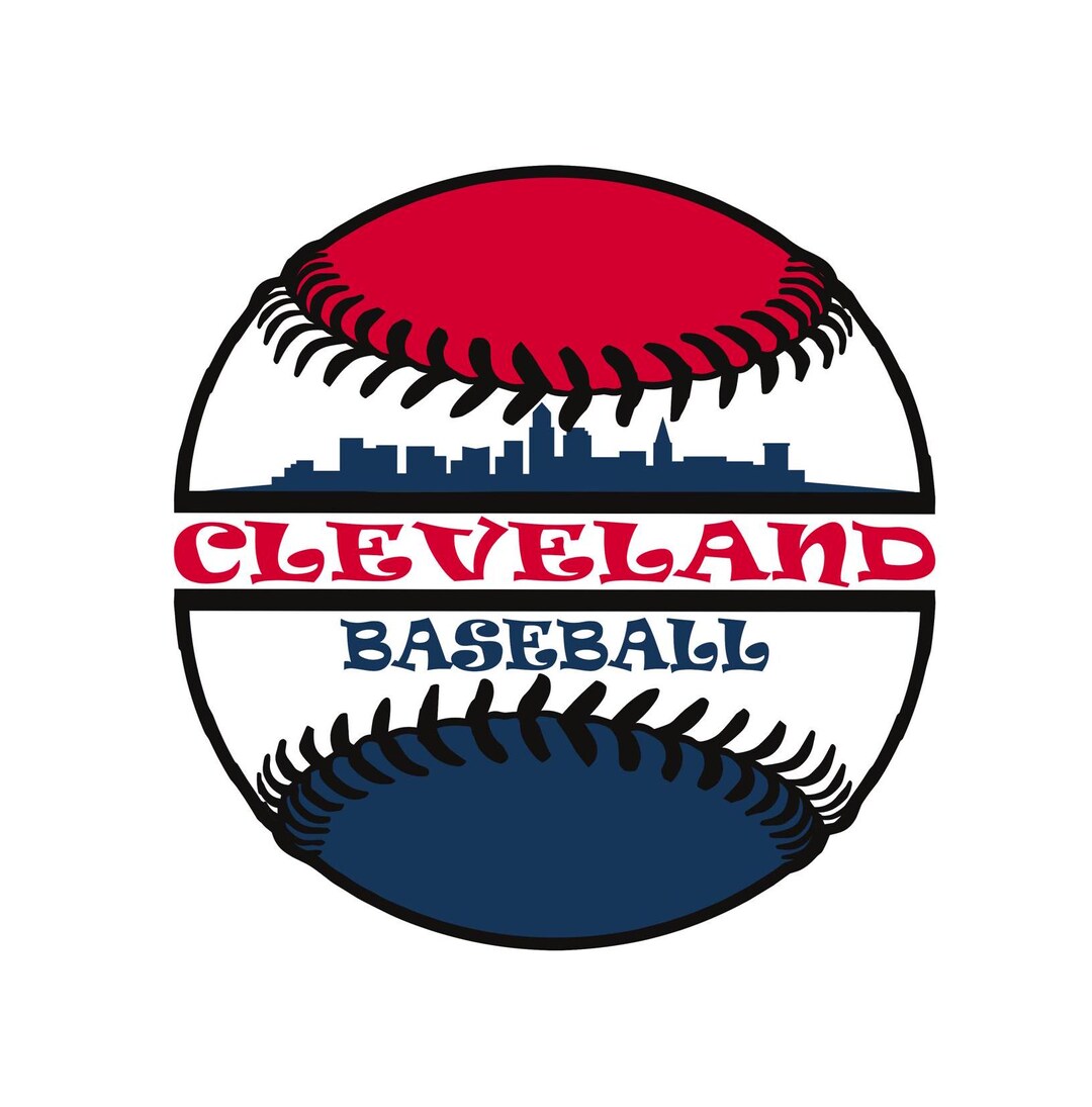 Cleveland Baseball City Skyline for Cutting - SVG, EPS, PNG, Cricut and ...