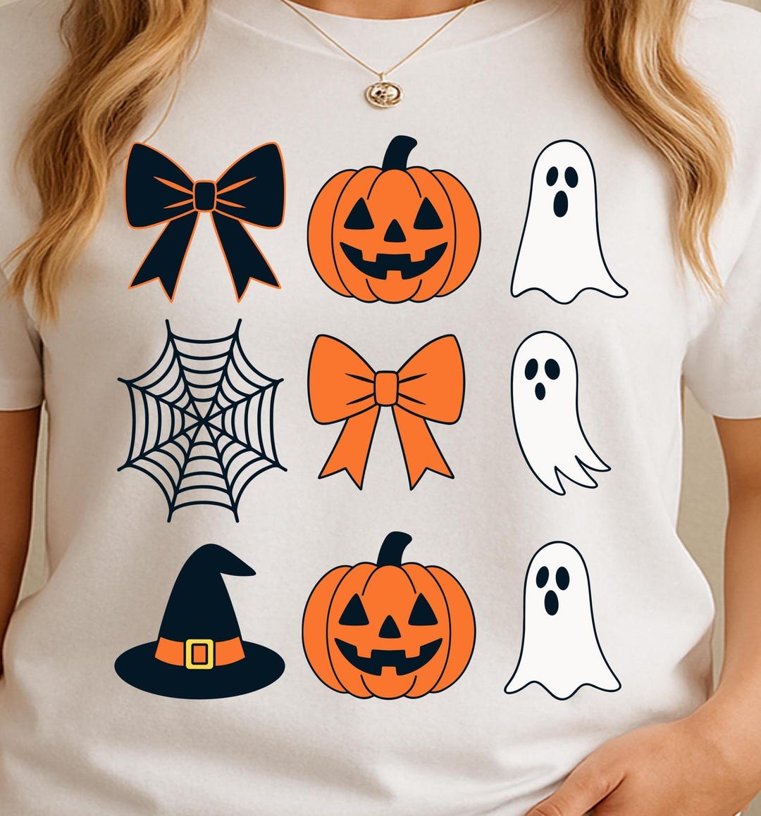 Halloween Clipart Bundle SVG PNG | Pumpkin Ghost Spiderweb Witch Hat ...
