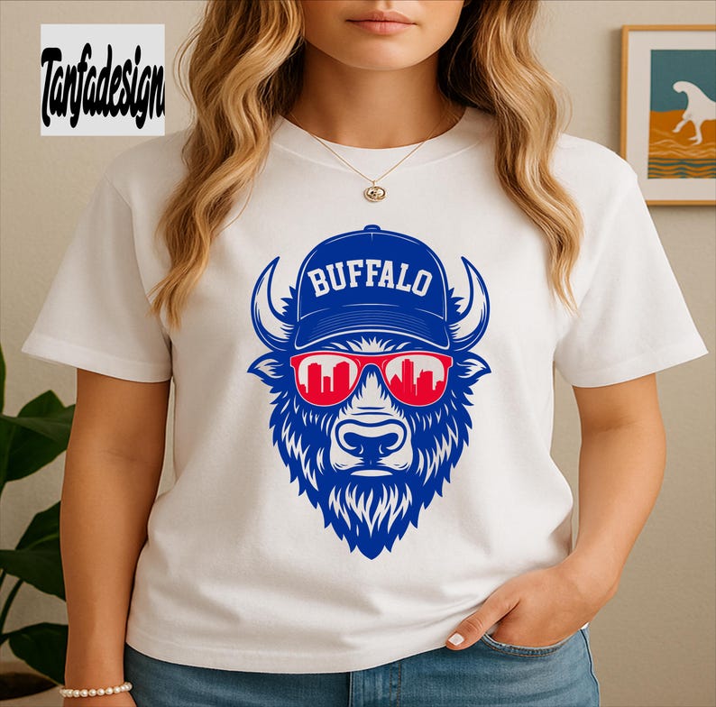 Buffalo Football Inspired Design With Skyline for Printing, Cutting and ...