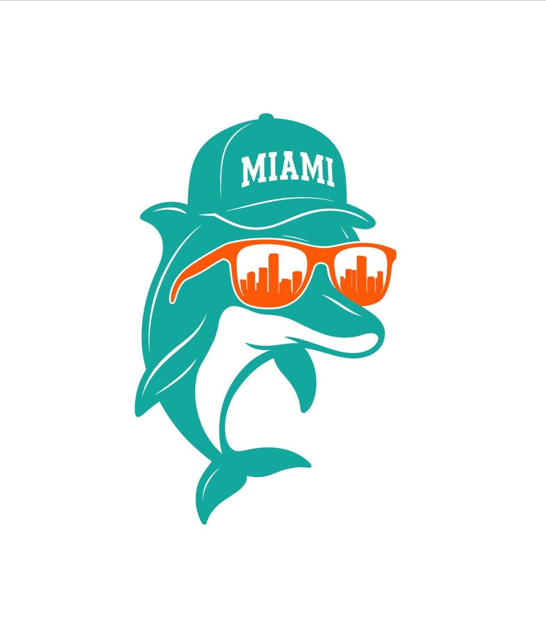 Miami Football Inspired Design for Printing, Cutting and Sublimation ...
