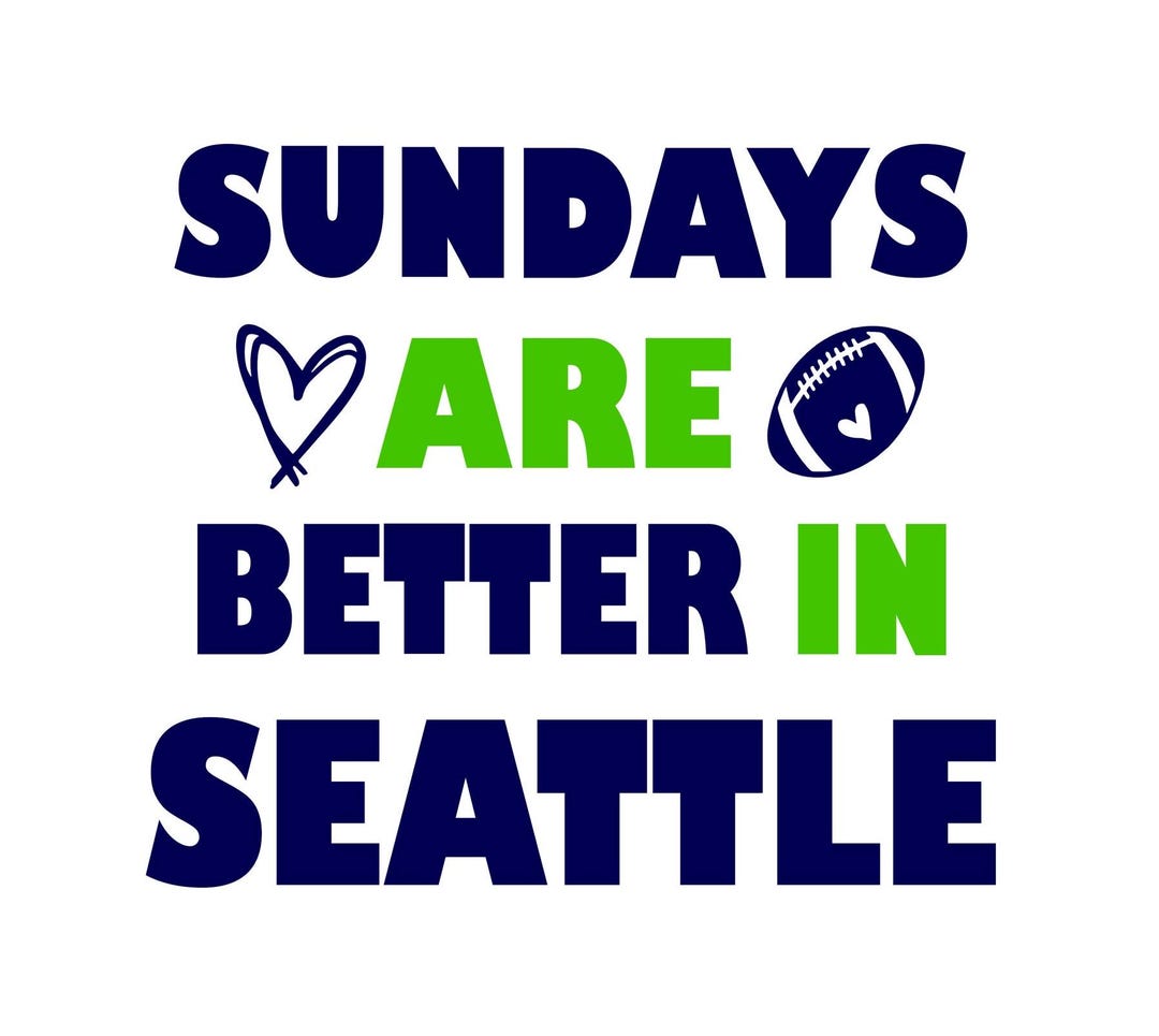 Seattle Football Fan Art Design for Printing, Cutting and Sublimation ...
