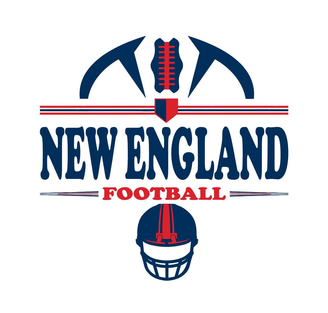 New England Boston Football Design for Printing, Cutting and ...
