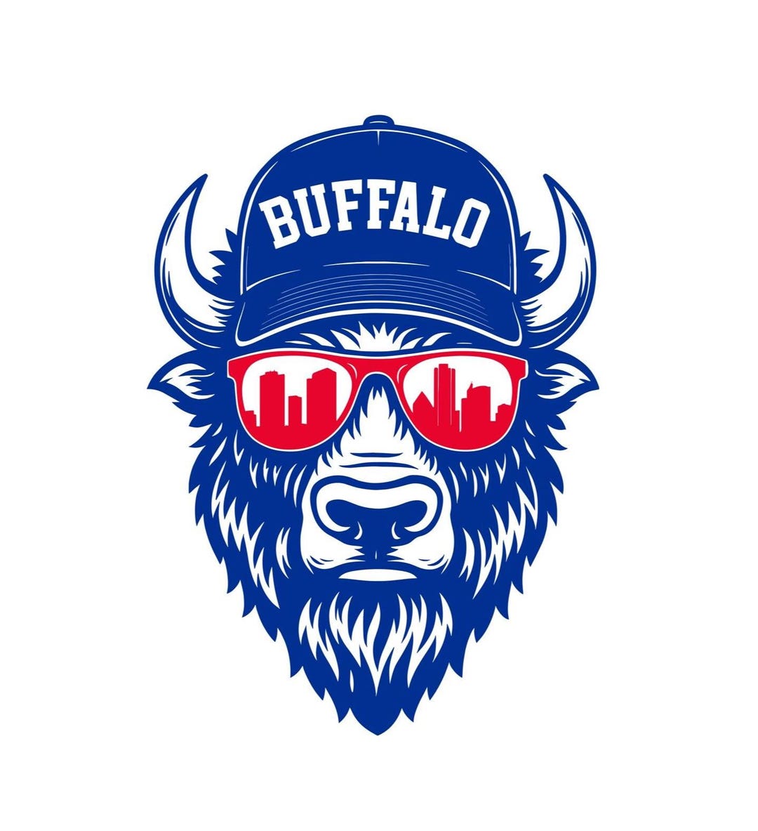 Buffalo Football Inspired Design With Skyline for Printing, Cutting and ...