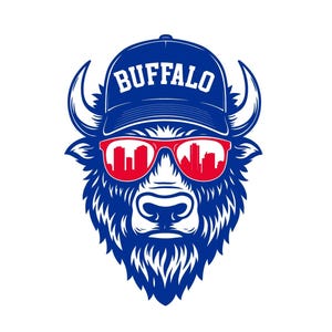Buffalo Football Inspired Design With Skyline for Printing, Cutting and ...