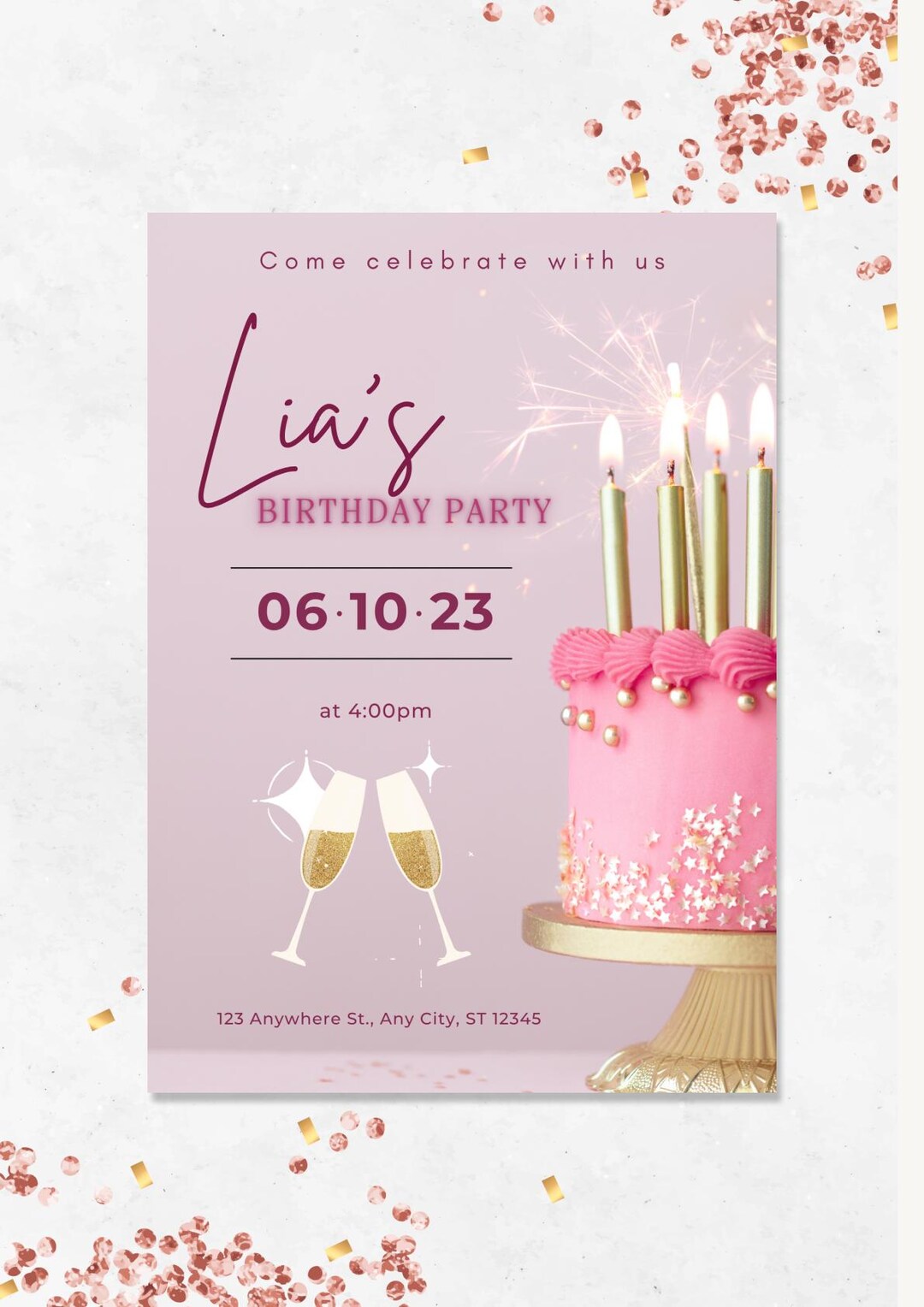 Birthday Party Invitation With Animation - Etsy