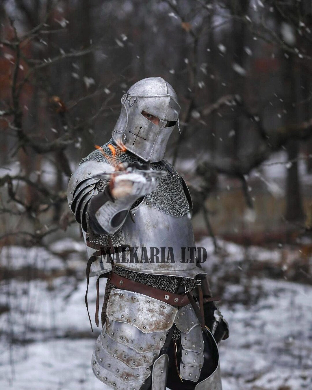 Barbute Full Armor Suit | Full Body Plate Armor for Medieval Reenactment and Cosplay | Barbuta ...