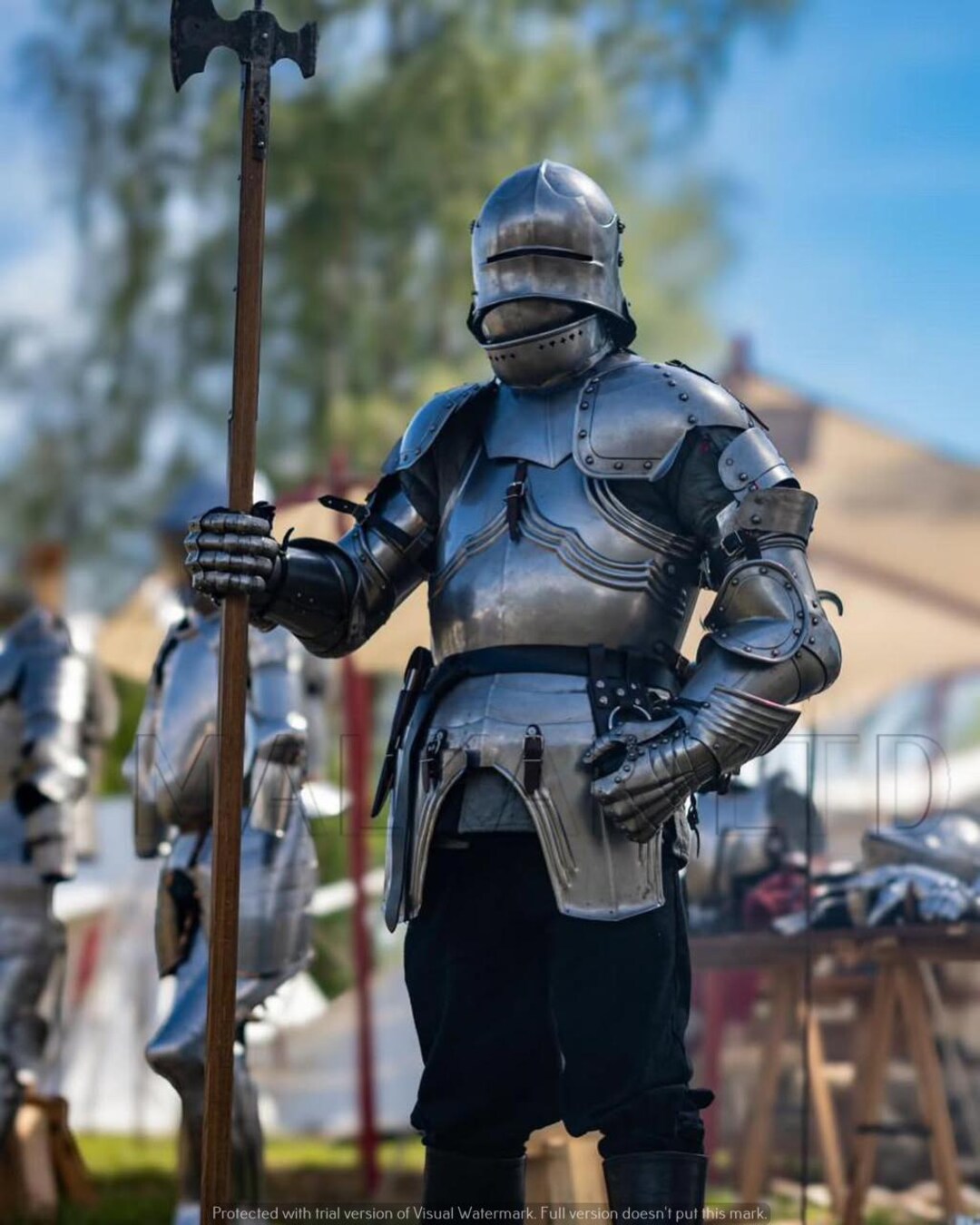 Medieval Full Suit of Armor Knight Costume | Handmade 18 Gauge Steel ...