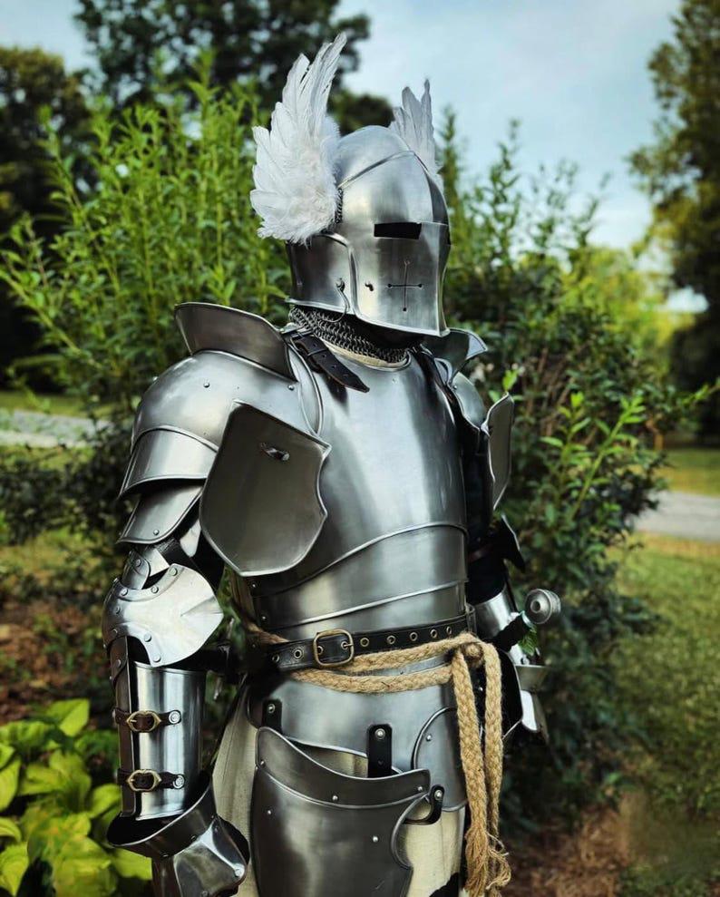 Barbute Full Armor Suit | Full Body Plate Armor for Medieval ...