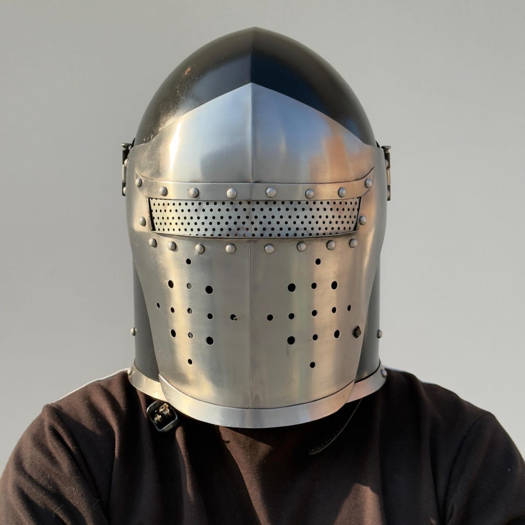 Barbuta Helmet Visored Medieval Knight Armour Warrior Helmet Best Gift ...