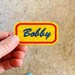 Custom Embroidered Name Patch, Vintage Style Name Patch, Personalised ...