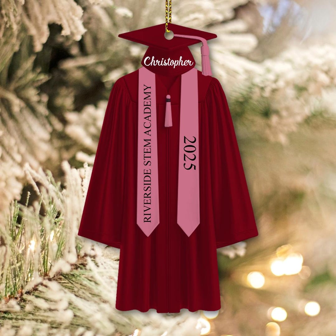 Personalized Graduation Ornament, 2025 College Graduation Ornament ...