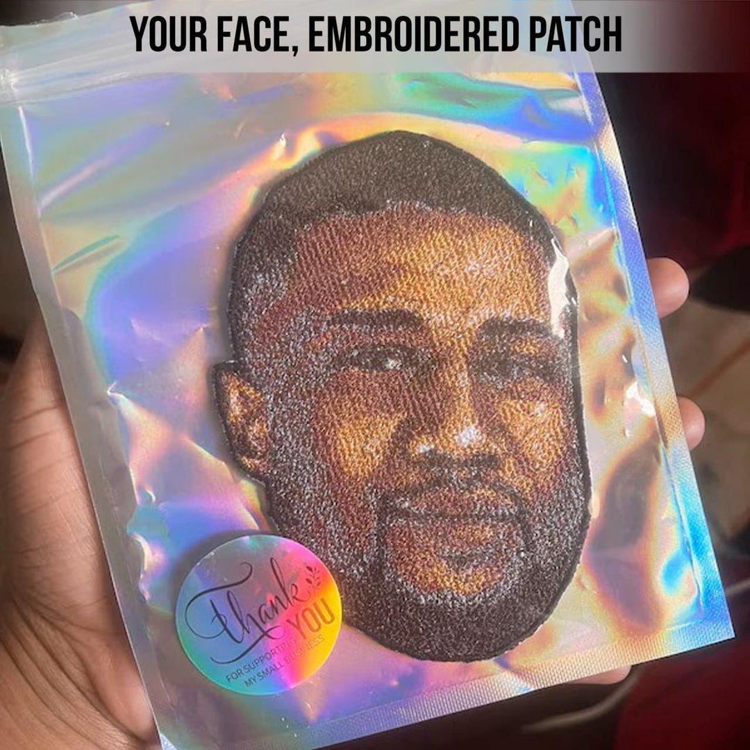 Custom Portrait Patch, Portrait Iron on Patch, Portrait Embroidery ...