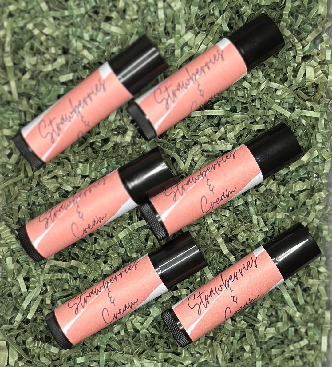 Strawberries & Cream Lip Balm - Etsy