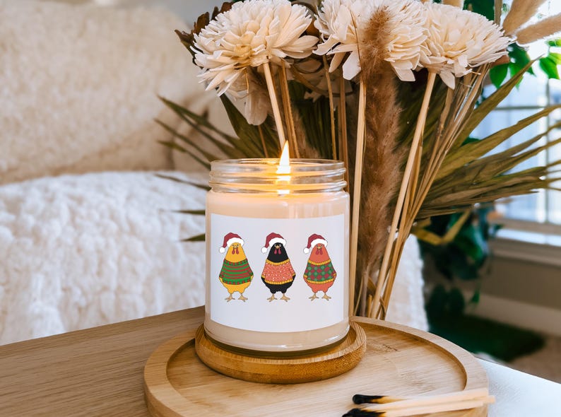 Christmas Chicken Candle, Chicken Candle, Farmer Gift, 4H Leader, 4H ...