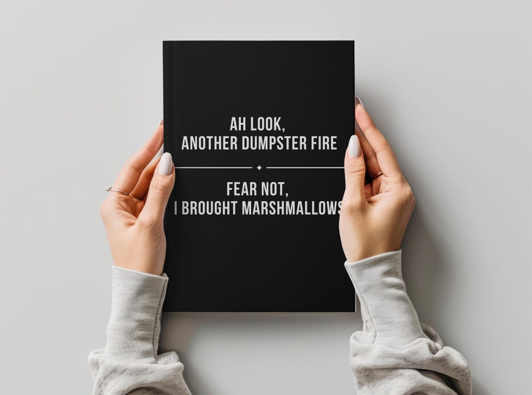 Dumpster Fire Work, Coworker Journal, Coworker Notebook, Coworker ...