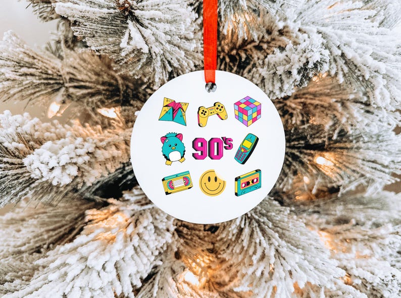 90s Decal, 90s Pop Culture, 90s Santa Stocking, 1990s Christmas ...