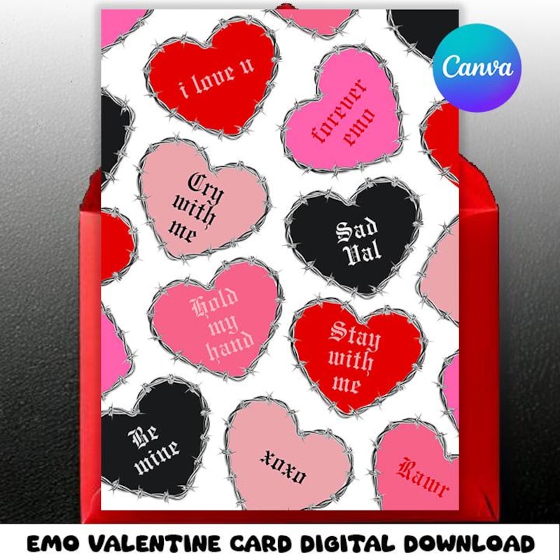 Emo Valentine - Etsy