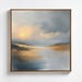 Abstract Blue and Gold Landscape Art Print Canvas, Abstract Sunset ...