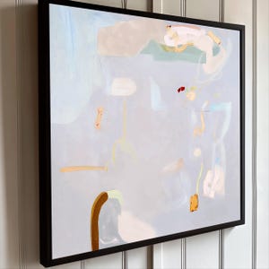 Light Pastel Soft Color Abstract Wall Art · Print on Canvas - Neutral ...
