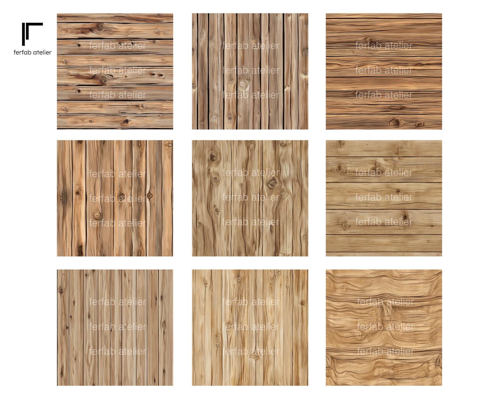 Neutral Wood Textures - Seamless High Definition Textures - Etsy
