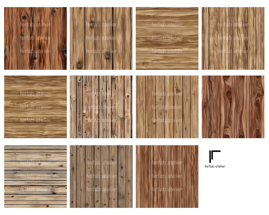 Neutral Wood Textures - Seamless High Definition Textures - Etsy