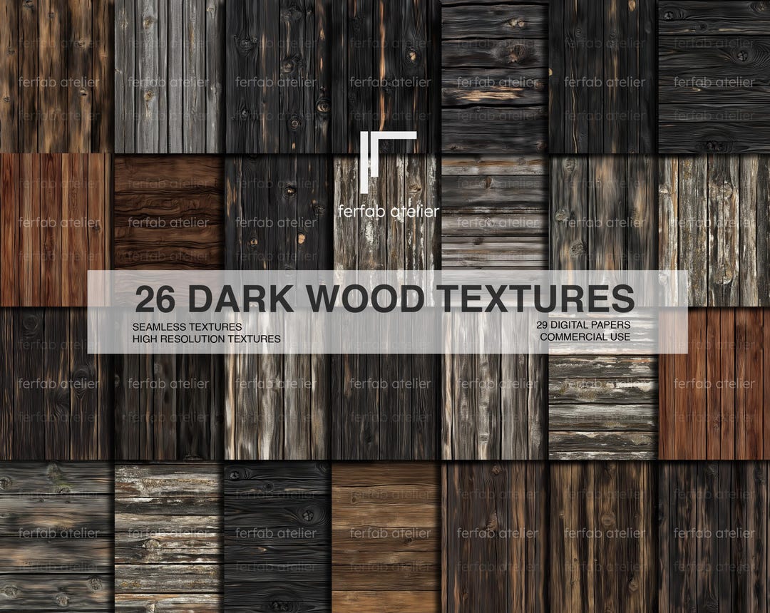 Dark Wood Grain Textures - High Definition Seamless Texture - Etsy