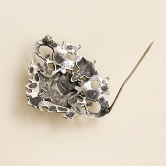 Rare Sterling Silver Cini Pin - Gem