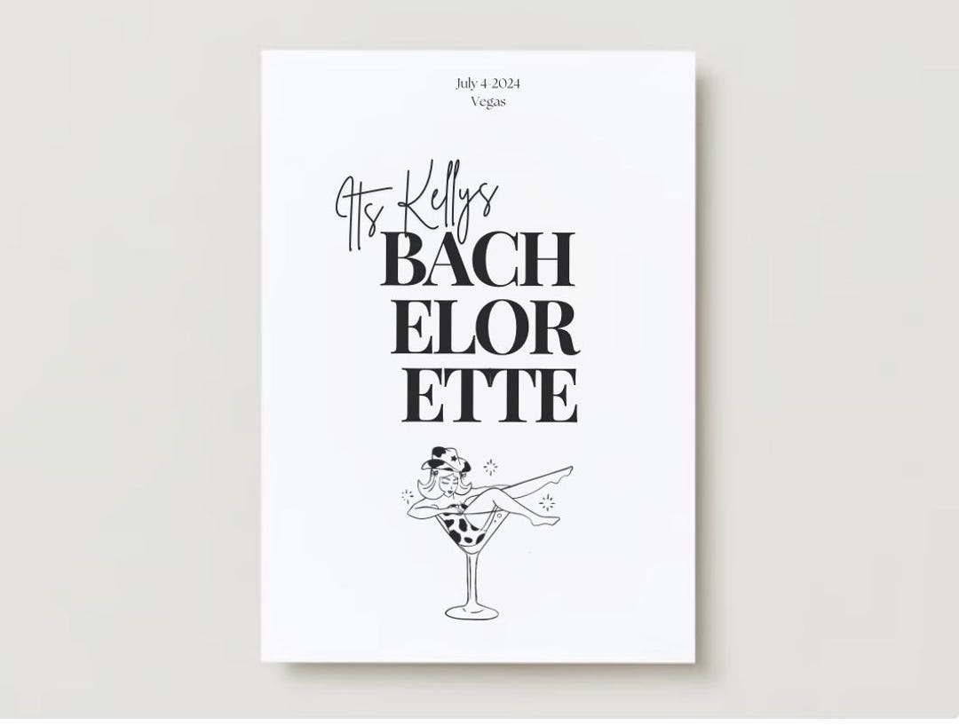 Hen Party, Bachelorette Invitation, Party Invite, Vegas - Etsy