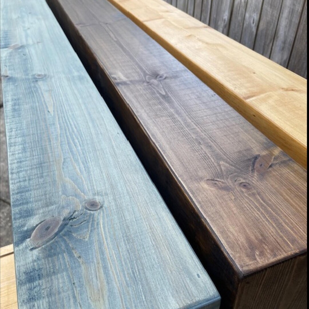 Handmade Rustic Pine Floating Mantel – Custom Lengths, Farmhouse Style ...