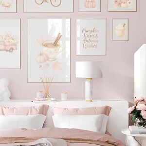 Fall in Pink – Blush Autumn Printable Wall Art Collection (set of 20 ...