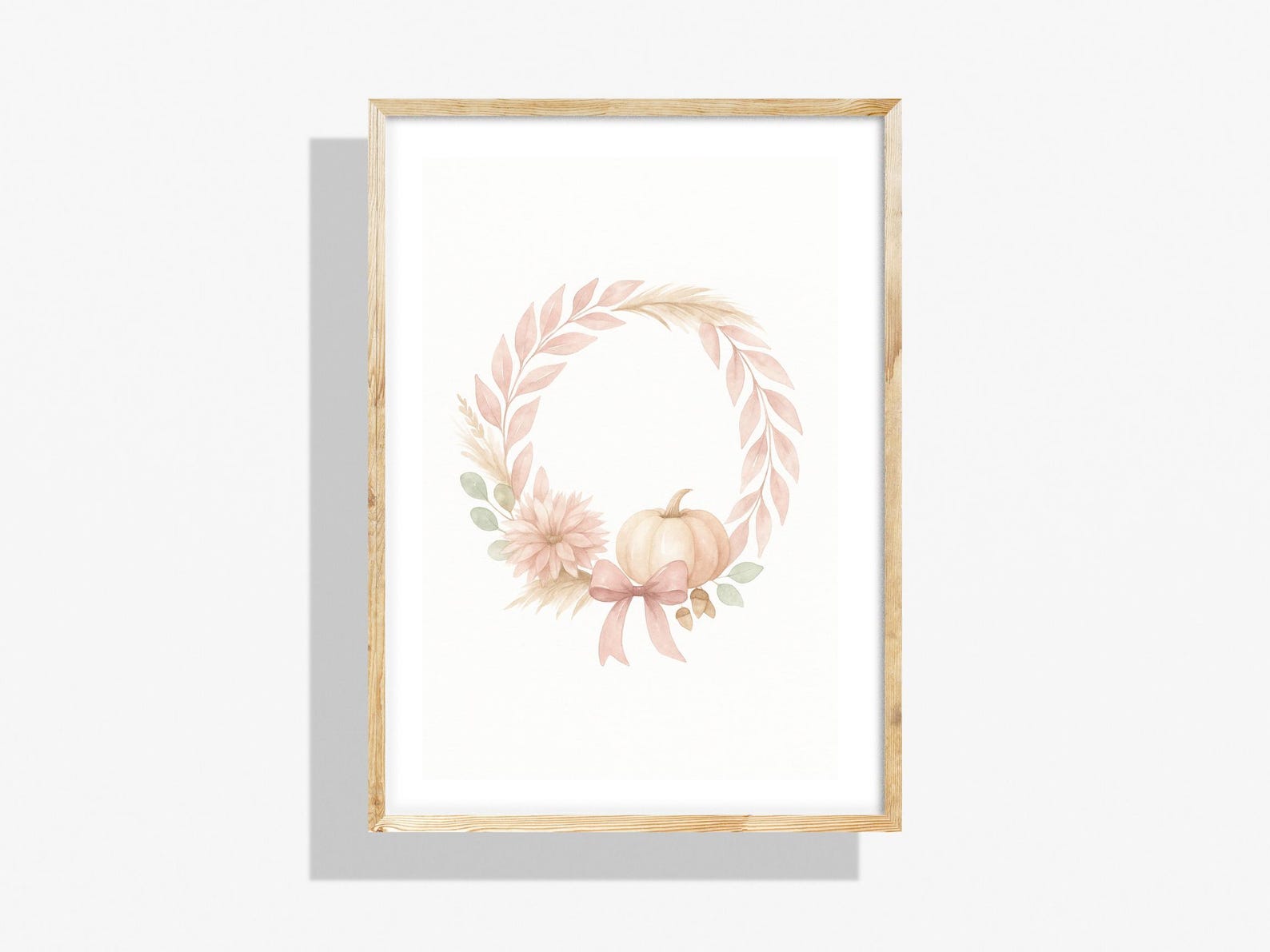 Fall in Pink – Blush Autumn Printable Wall Art Collection (set of 20 ...