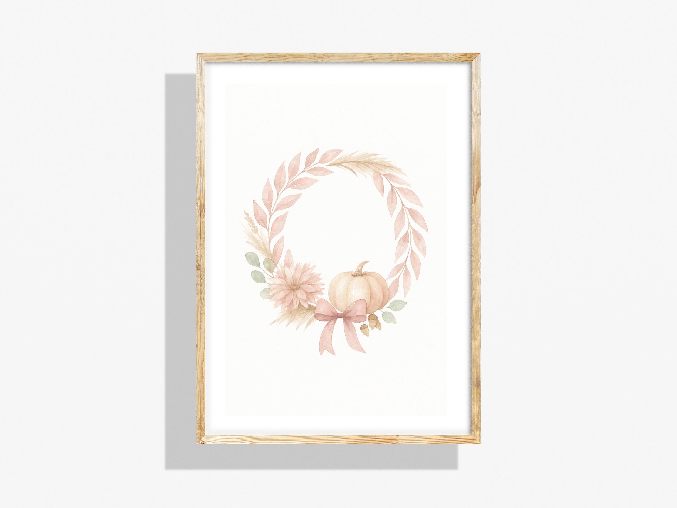 Fall in Pink – Blush Autumn Printable Wall Art Collection (set of 20 ...