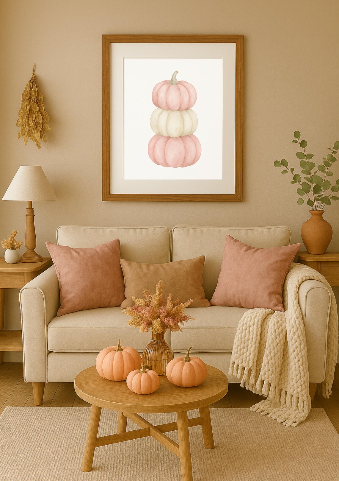 Fall in Pink – Blush Autumn Printable Wall Art Collection (set of 20 ...