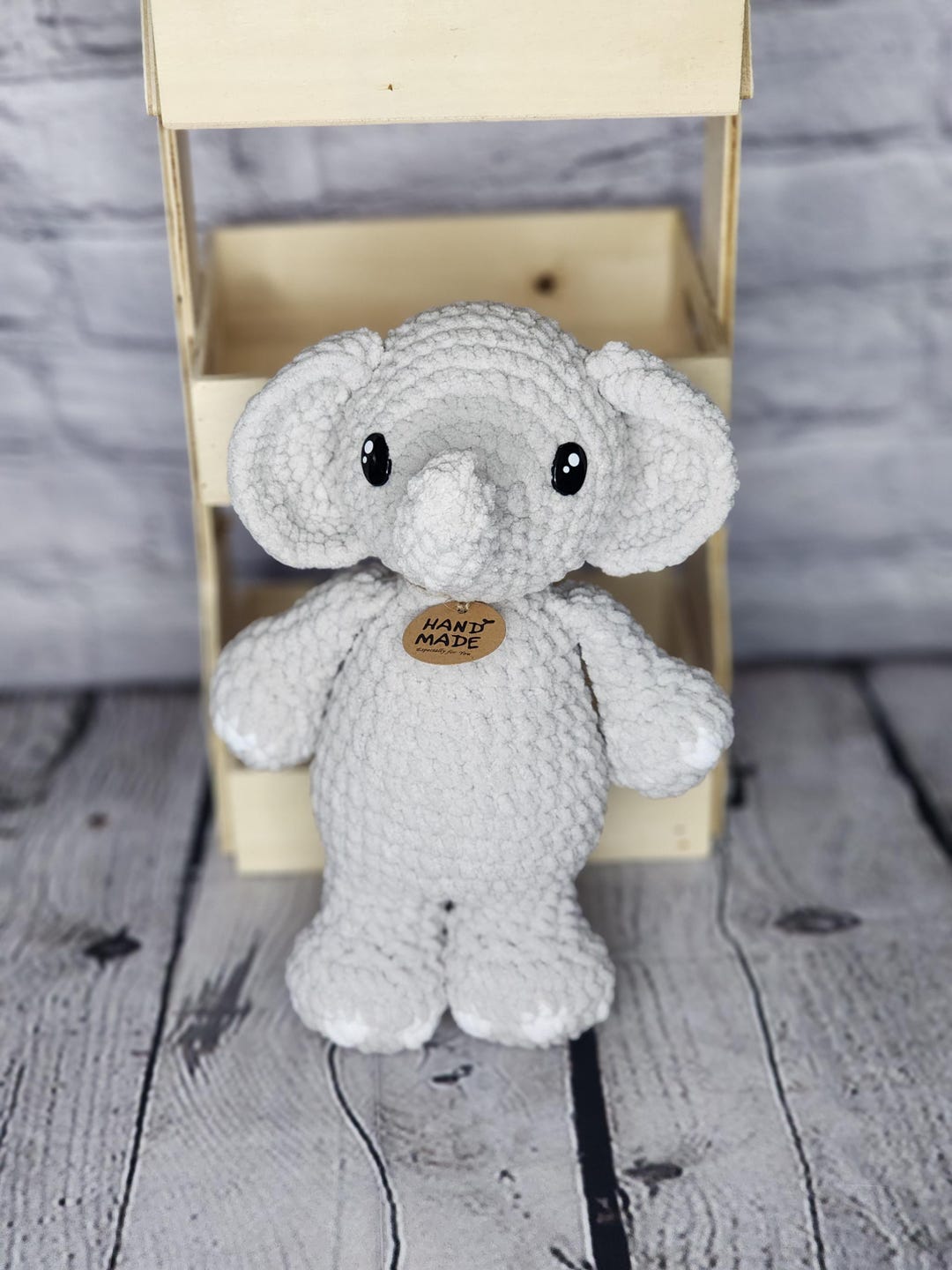 Evan the Elephant - Hand Crocheted Plush Amigurmi - Etsy