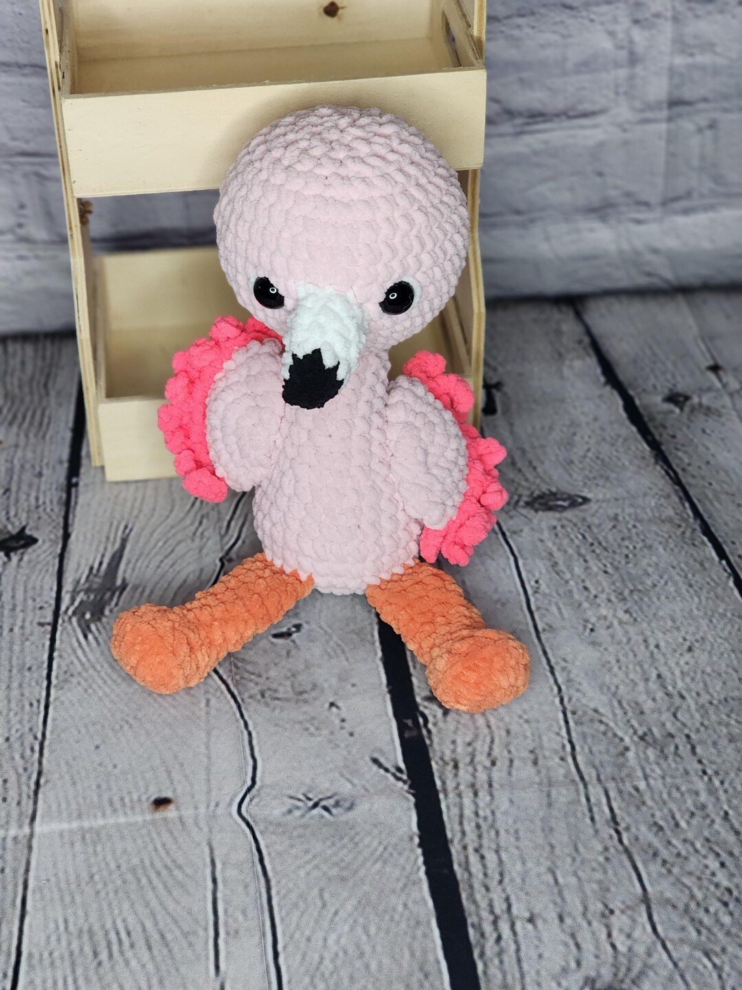 Felicia the Flamingo - Hand Crocheted Plush Amigurmi - Etsy