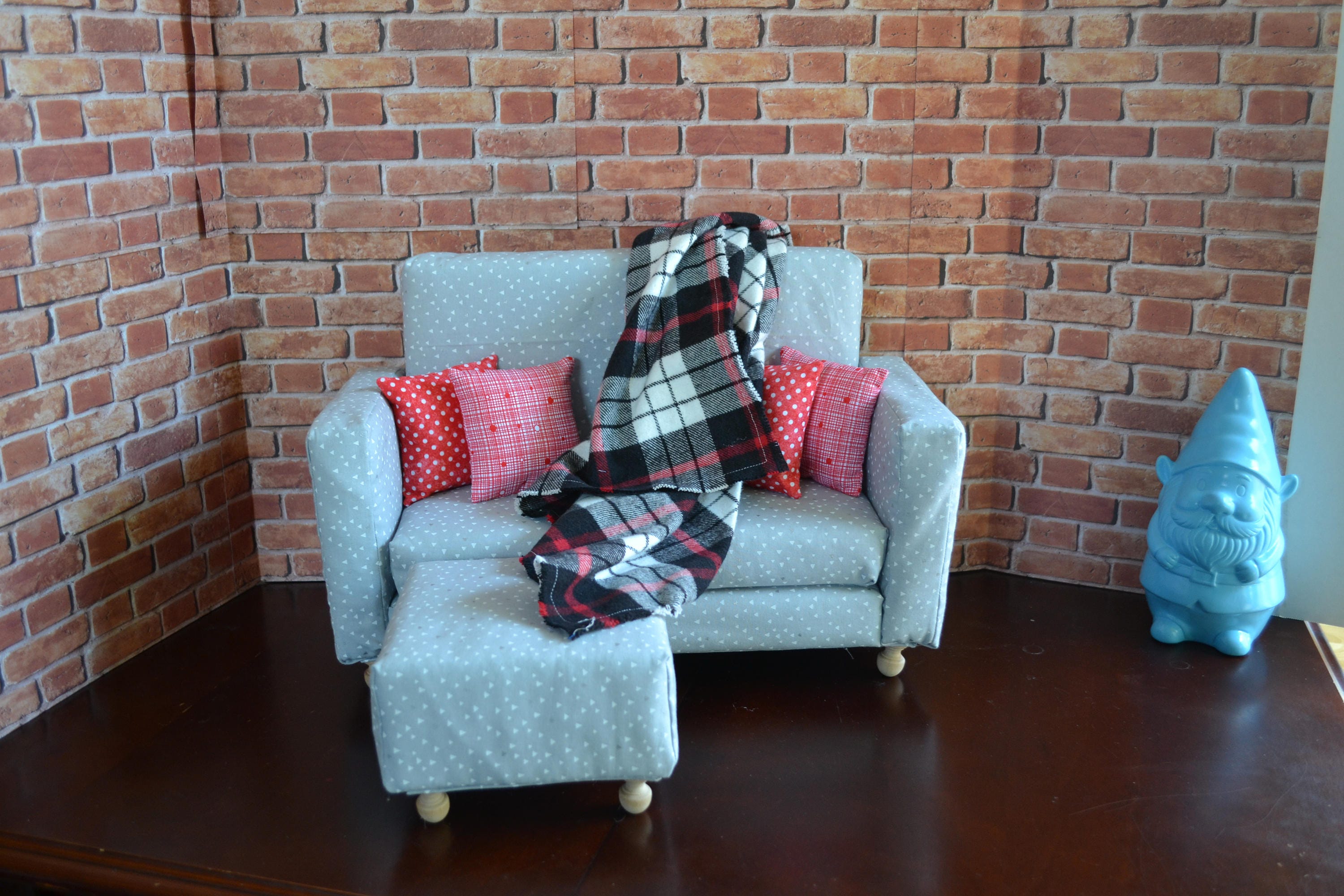 18 Inch Doll Furniture Home Decor Couch Ottoman Pillows Blanket CUSTOM MADE for You Fits Like American Girl Doll Etsy Canada