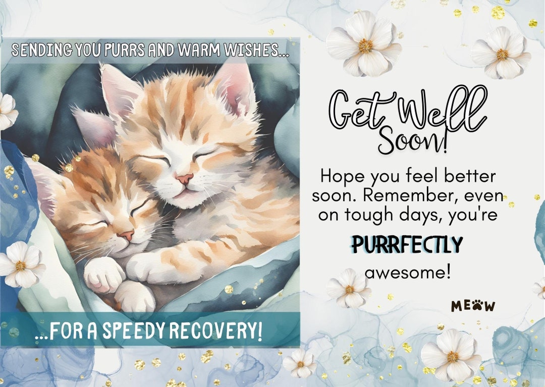 Get Well Soon Animated E-card | Downloadable & Printable Digital Card ...