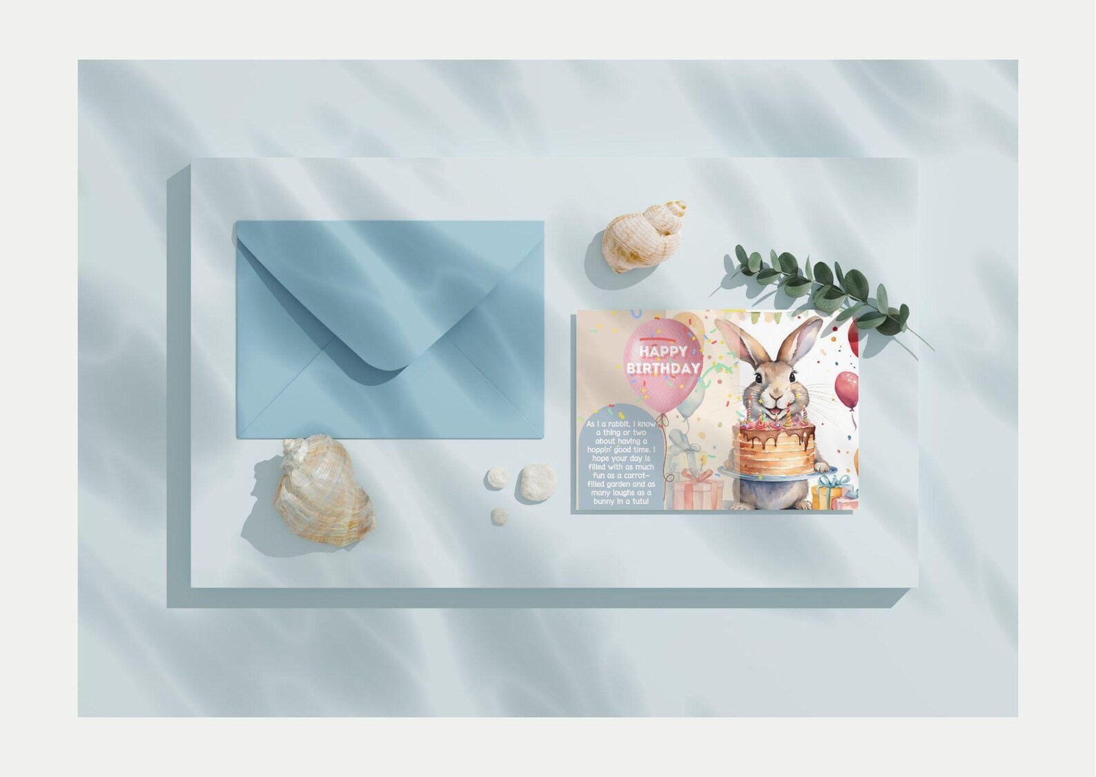 Animated E-card - Birthday Rabbit Congratulation Digital Card ...