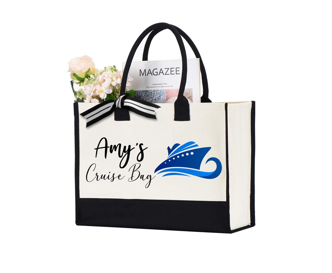 Custom Cruise Ship Tote Bag, Personalized Cruise Vacation Gifts, Gift ...