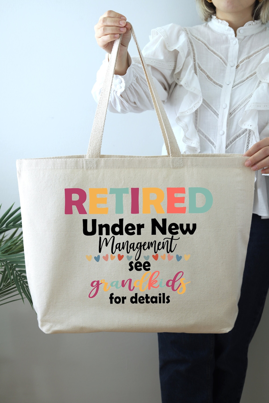 Retired Tote Bag, Retirement Gift for Women, Retirement Bag for Grandma ...